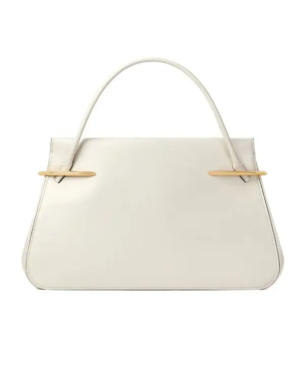 Givenchy Large Pinch Bag In Leather - Ivory