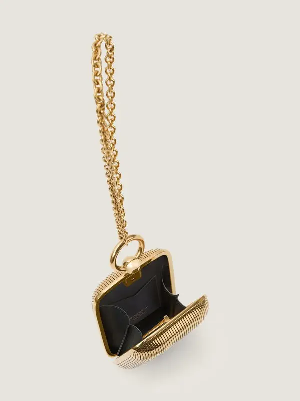 Givenchy Micro Evening Clutch In Metal With Crystal Jewel