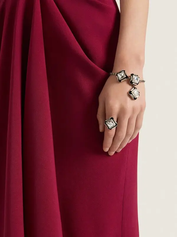Givenchy Deconstructed Crystals Bracelet In Metal And Crystals