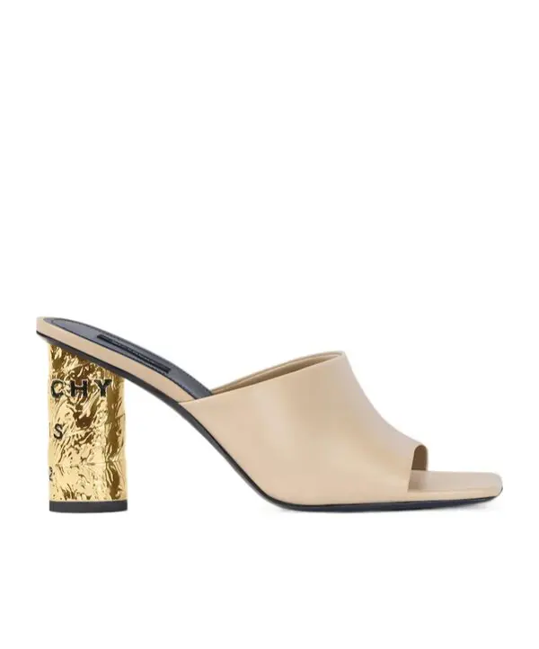 Givenchy Tape Heeled Mules In Leather