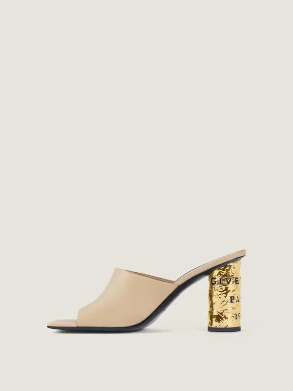Givenchy Tape Heeled Mules In Leather