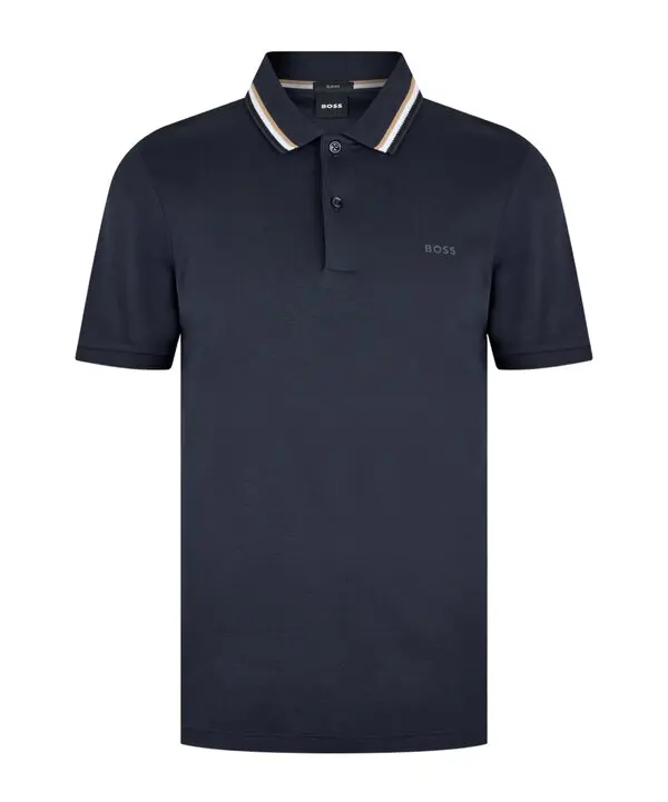 Hugo Boss Solid Color Polo Shirt - Black