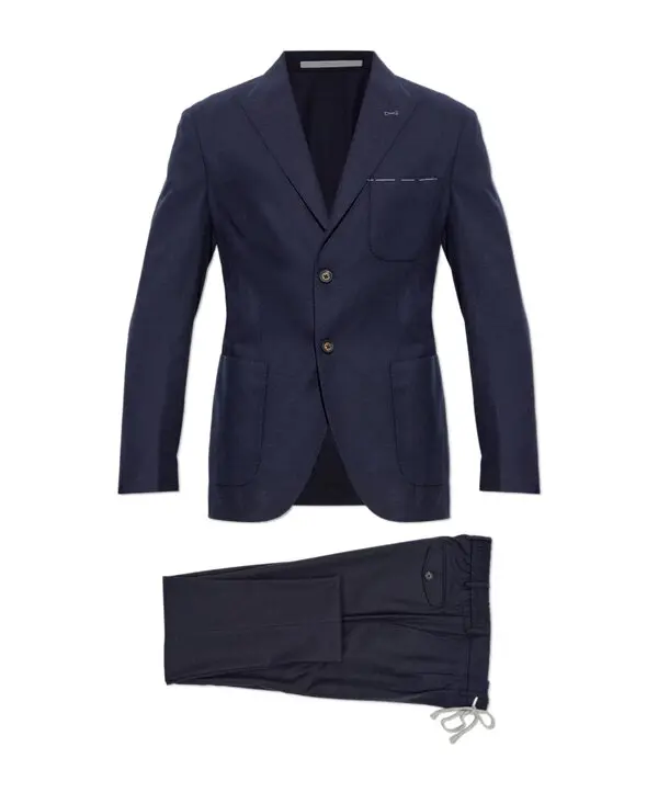Eleventy Single-breasted Suit And Trousers Two-piece Set