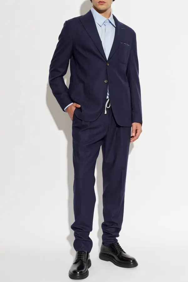 Eleventy Single-breasted Suit And Trousers Two-piece Set
