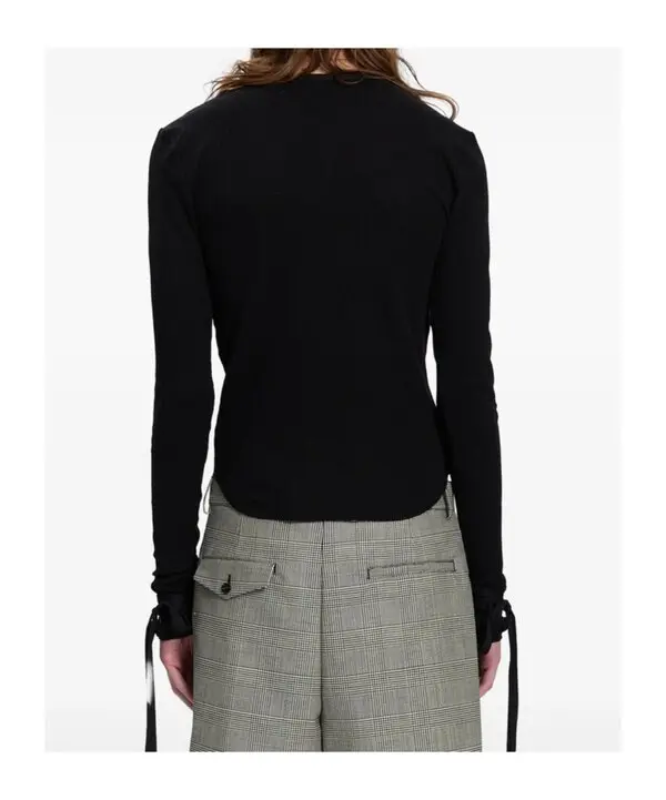 ANN DEMEULEMEESTER Pointelle-knit T-shirt