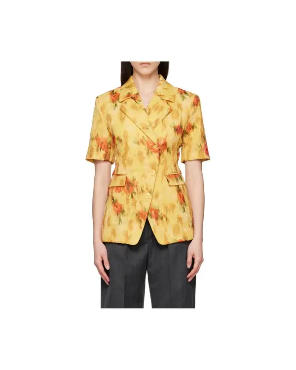 GANNI Blazer In Shibori Organza
