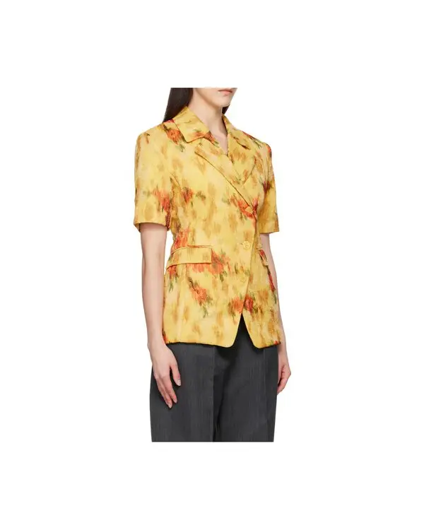 GANNI Blazer In Shibori Organza
