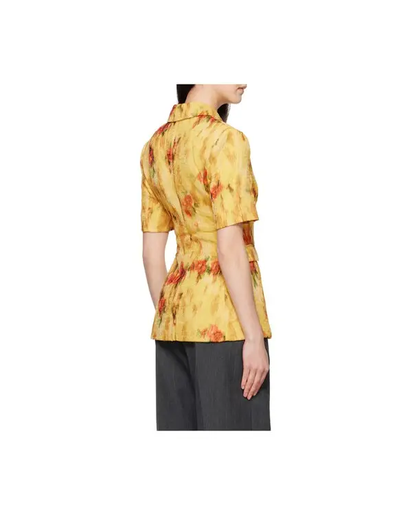 GANNI Blazer In Shibori Organza