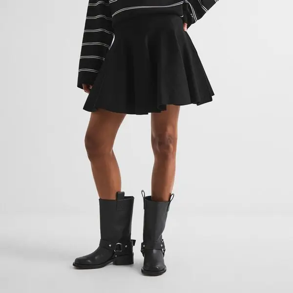 AMI Paris Knitted Skater Skirt