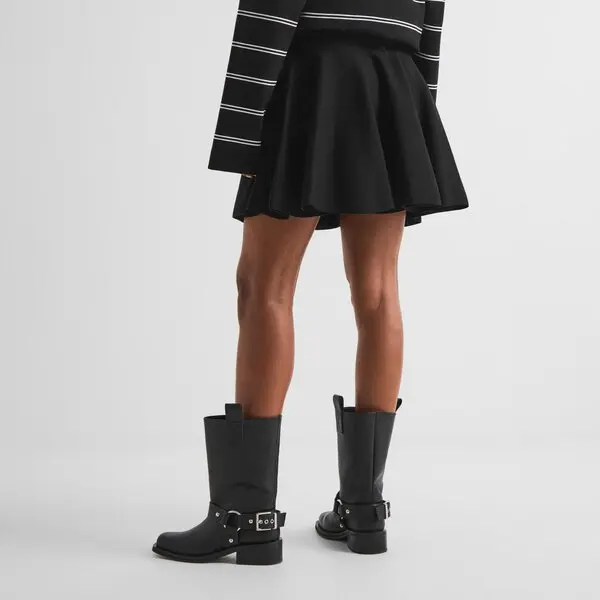 AMI Paris Knitted Skater Skirt