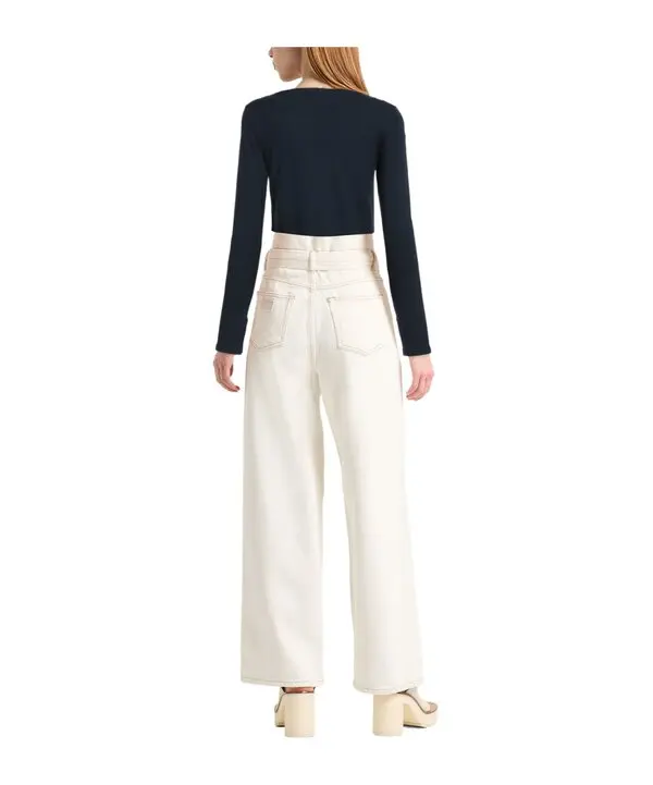 MAXCO. Long Sleeve Crew Neck Knit Top