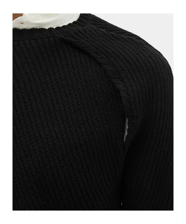 ANN DEMEULEMEESTER Ribbed-knit Sweater