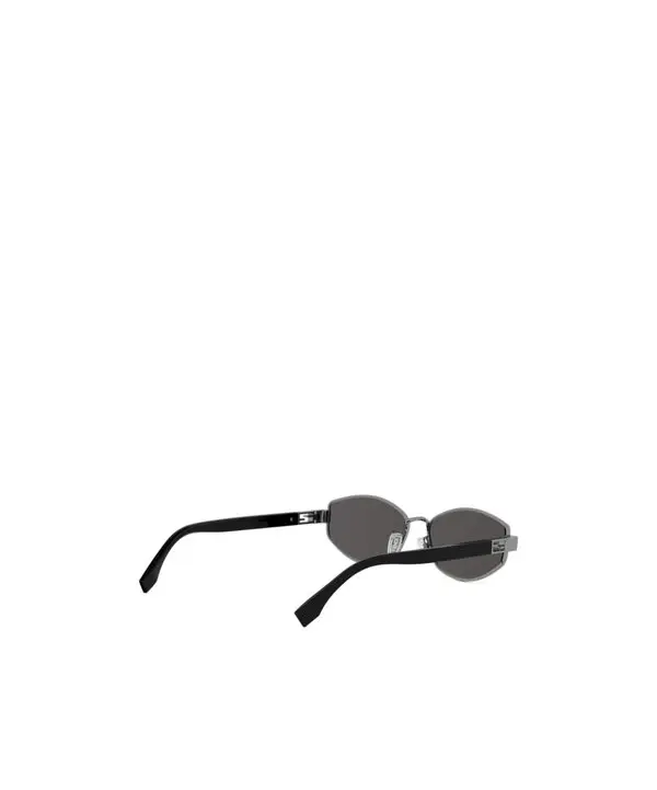 Fendi Baguette Silver Geometric Sunglasses