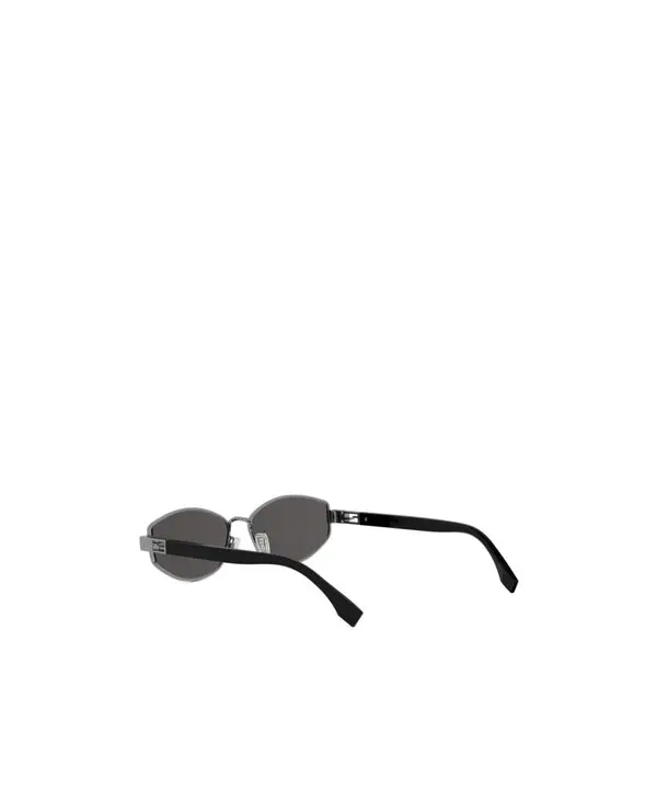 Fendi Baguette Silver Geometric Sunglasses