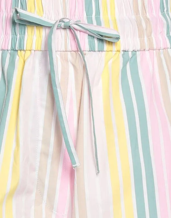 GANNI Striped Cotton Drawstring Waist Trousers