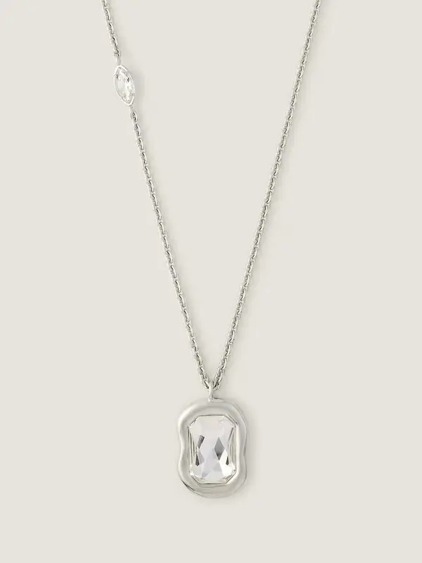 Givenchy Sculptural Crystal Necklace In Metal And Crystal