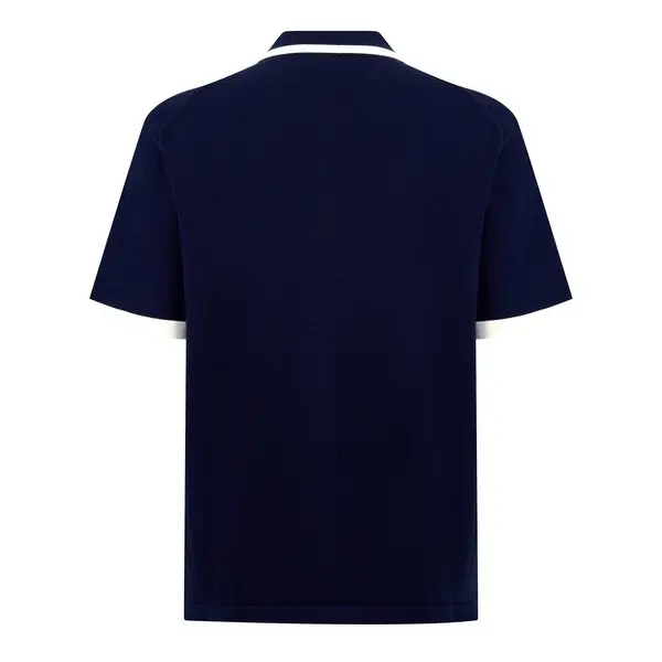 Maison Kitsuné Shortsleeve Polo Knit Sweater