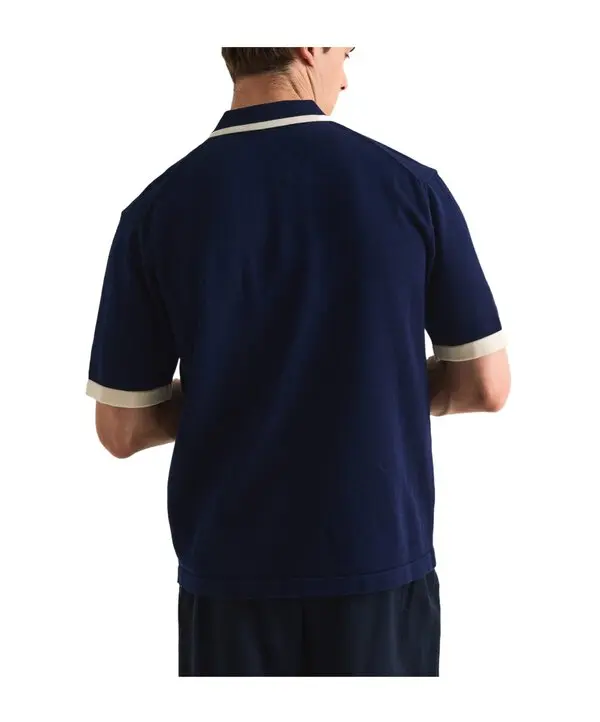 Maison Kitsuné Shortsleeve Polo Knit Sweater