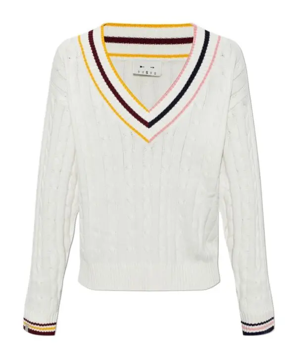 The Upside Josette Cable-knit Sweater - Cream