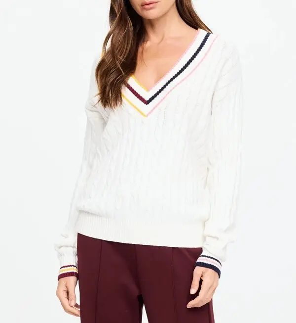 The Upside Josette Cable-knit Sweater
