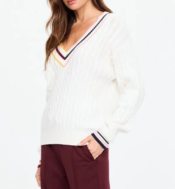 The Upside Josette Cable-knit Sweater
