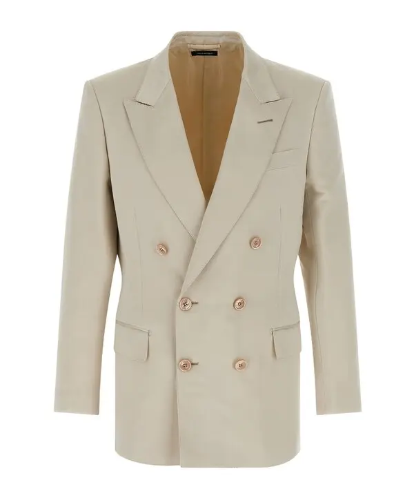 TOM FORD Double-breasted Blazer - Beige
