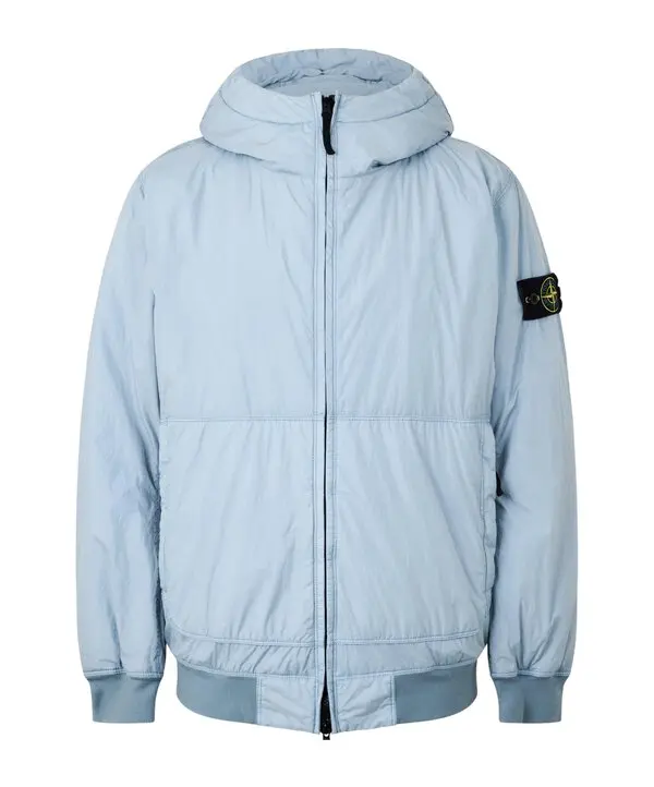 Stone Island Hooded Padded Jacket - Blue