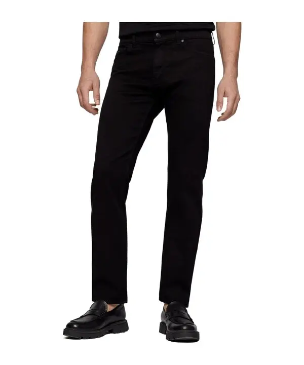 Hugo Boss Solid Color Straight Leg Jeans