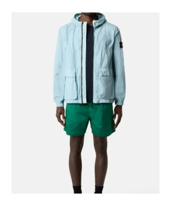 Stone Island Short Hooded Parka With Anti-drop