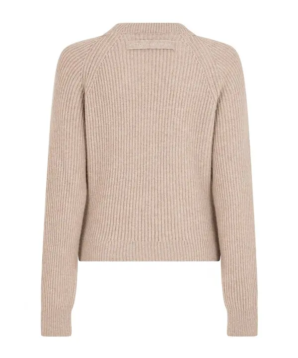 Victoria Beckham Colored Vneck Cropped Knit Cardigan