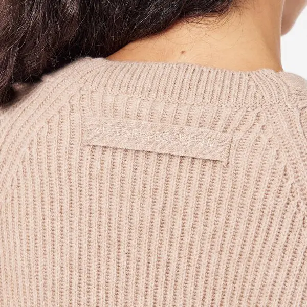 Victoria Beckham Colored Vneck Cropped Knit Cardigan