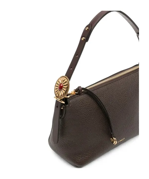 Etro Grainy Leather Shoulder Bag