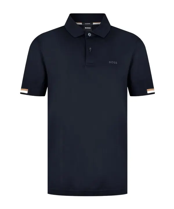 Hugo Boss Solid Color Polo Shirt - Blue
