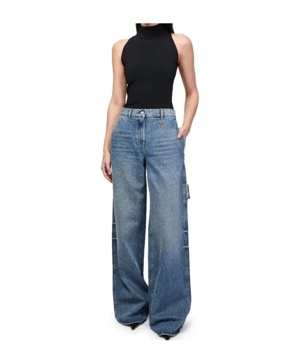 COURREGES Heritage Knit Top With Mock Neck