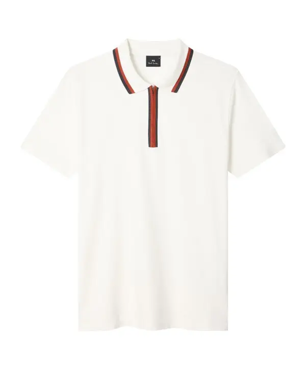 Paul Smith Shortsleeve Zipup Polo Shirt