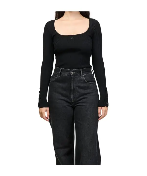 COURREGES Heritage Rib Knit Top