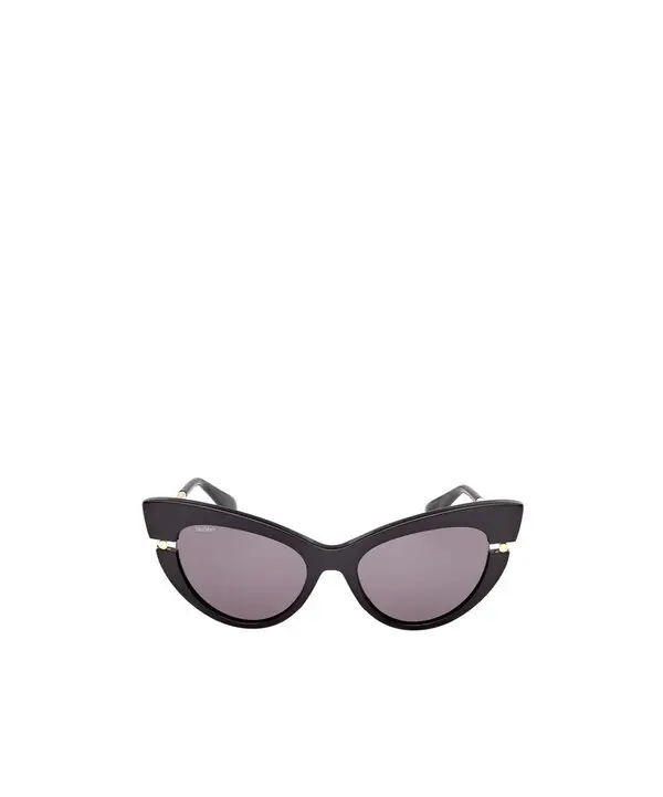 Max Mara Cat-eye Frame Sunglasses - Bright Black