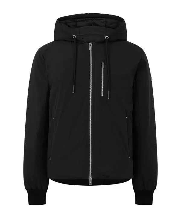 Moose Knuckles Lightweight Hooded Jacket - Black