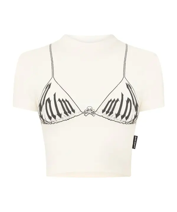 Palm Angels Cropped Fitted Tshirt