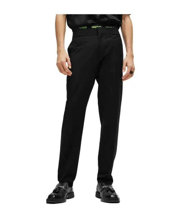 Hugo Boss Solid Color Skinny Trousers