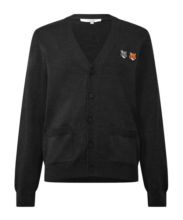 Maison Kitsuné Casual Cardigan - Black