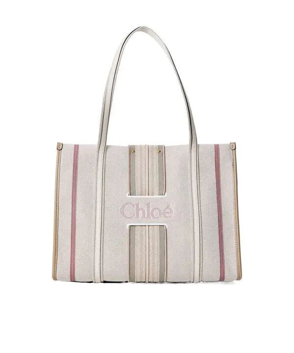 Chloé Canvas Tote Bag - Nude