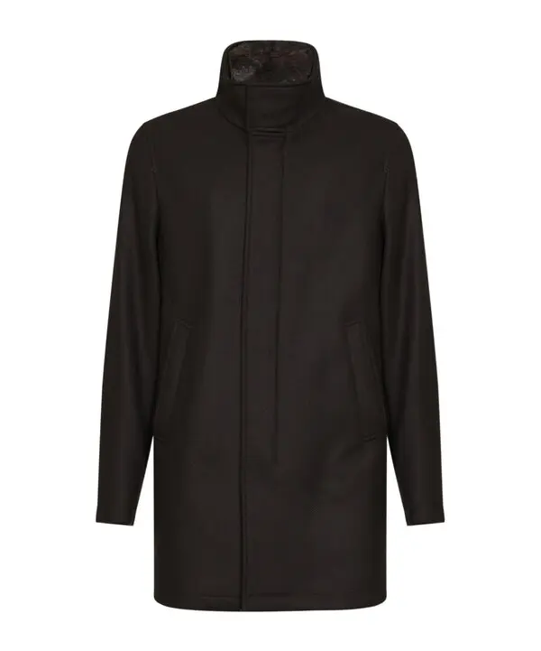 Herno Long-sleeve Zippered Cotton-padded Jacket - Black
