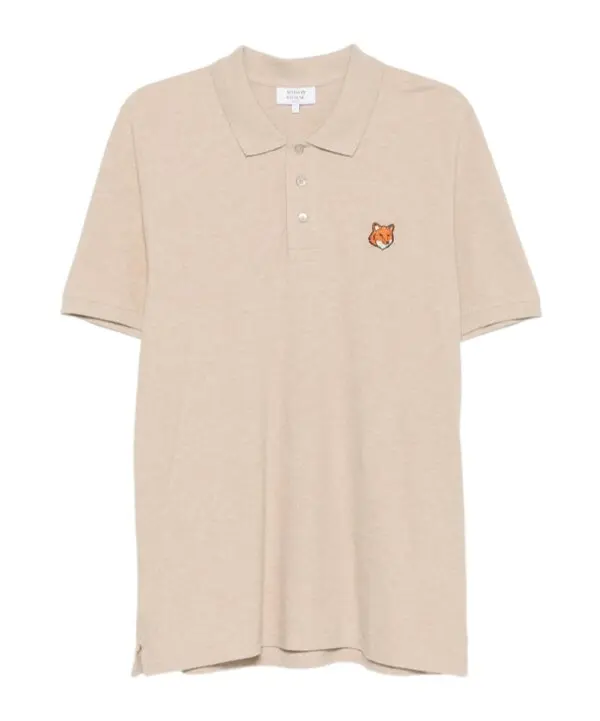 Maison Kitsuné Fox Head Patch Polo Shirt