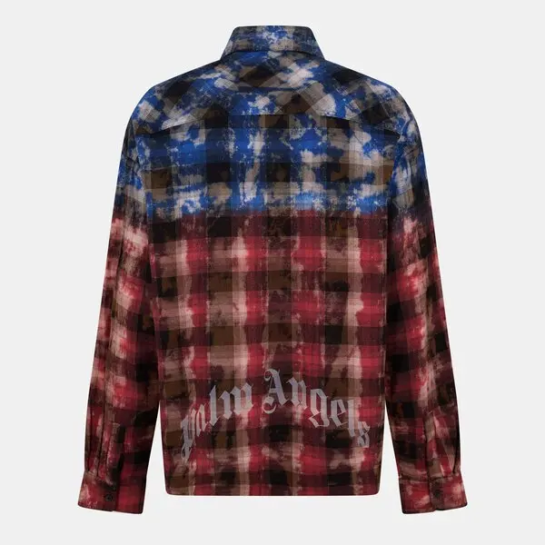 Palm Angels Long Sleeve Plaid Shirt