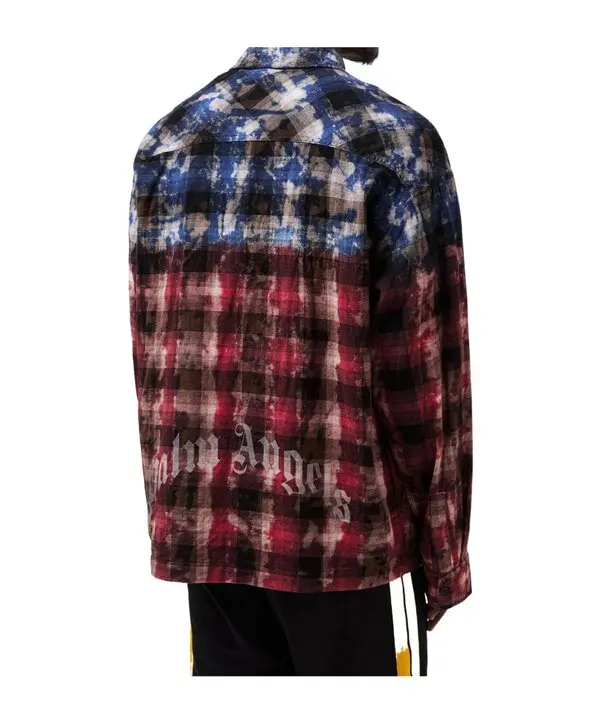 Palm Angels Long Sleeve Plaid Shirt