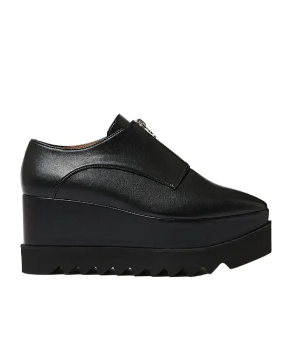 Stella McCartney Elyse Zipper Platforms - Black