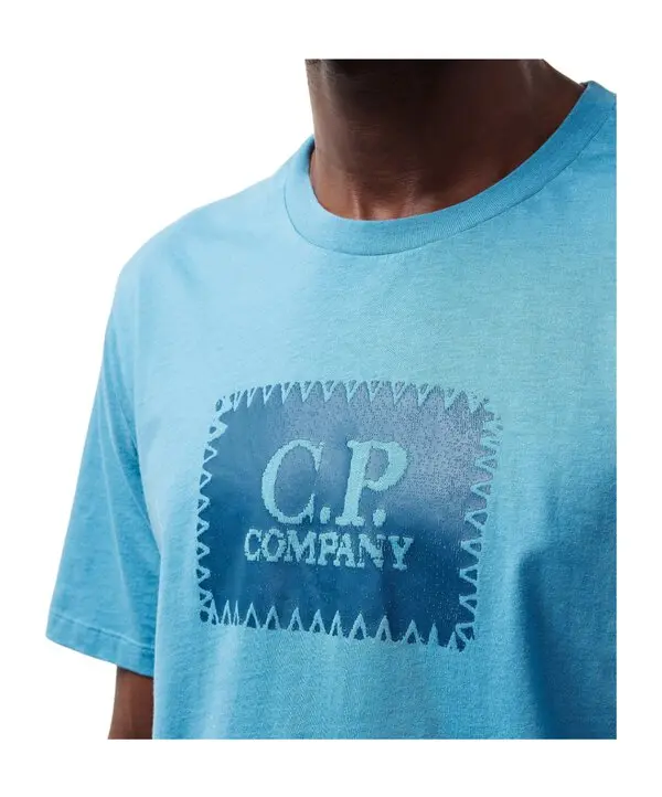 C.P. COMPANY Block Logo Regular Fit T-shirt