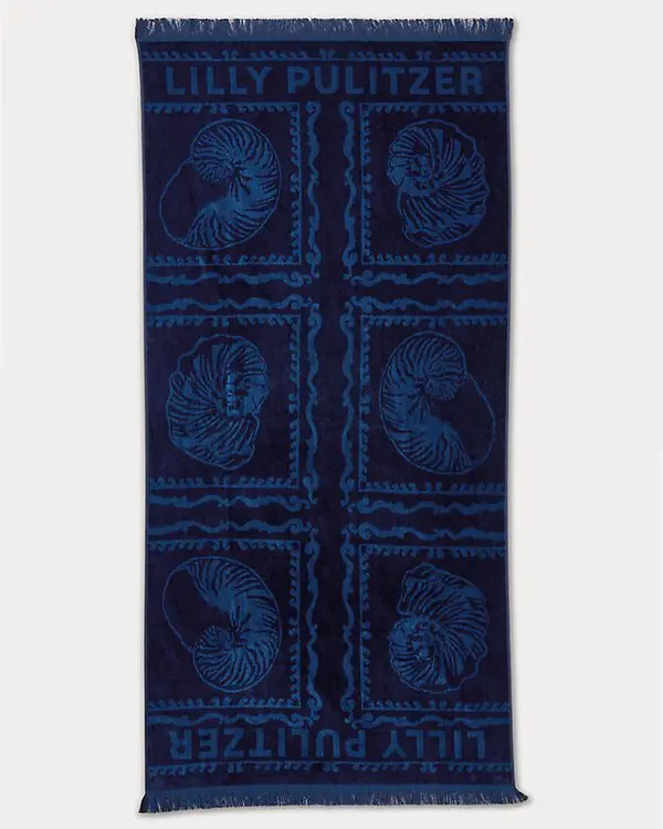 Lilly Pulitzer® Jacquard Beach Towel - Navy