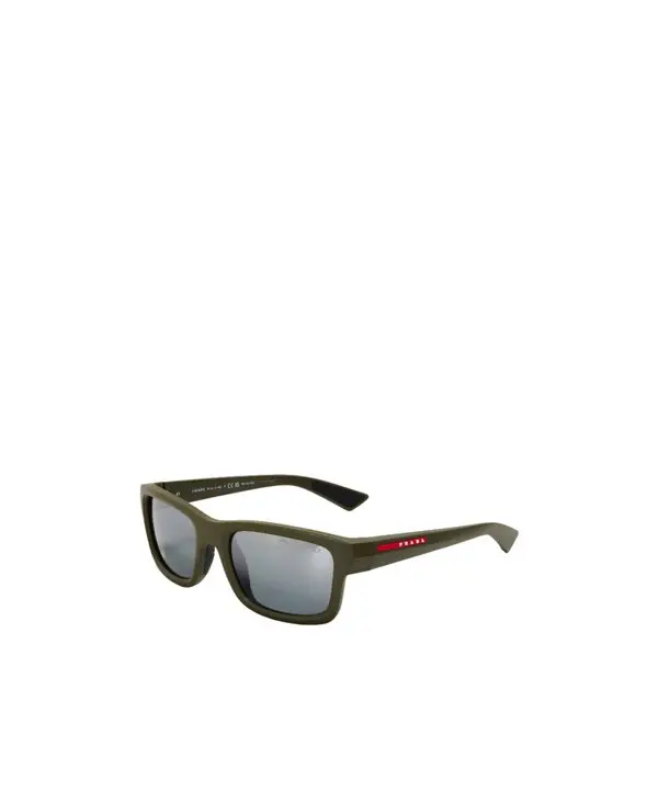 Prada Rectangle Frame Sunglasses - Gray